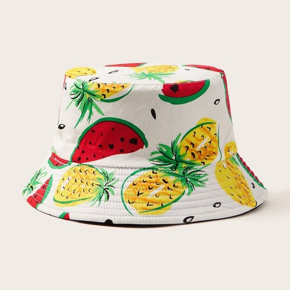 Anthropologie | Accessories | Anthro Tutti Frutti Bucket Hat Lulla ...